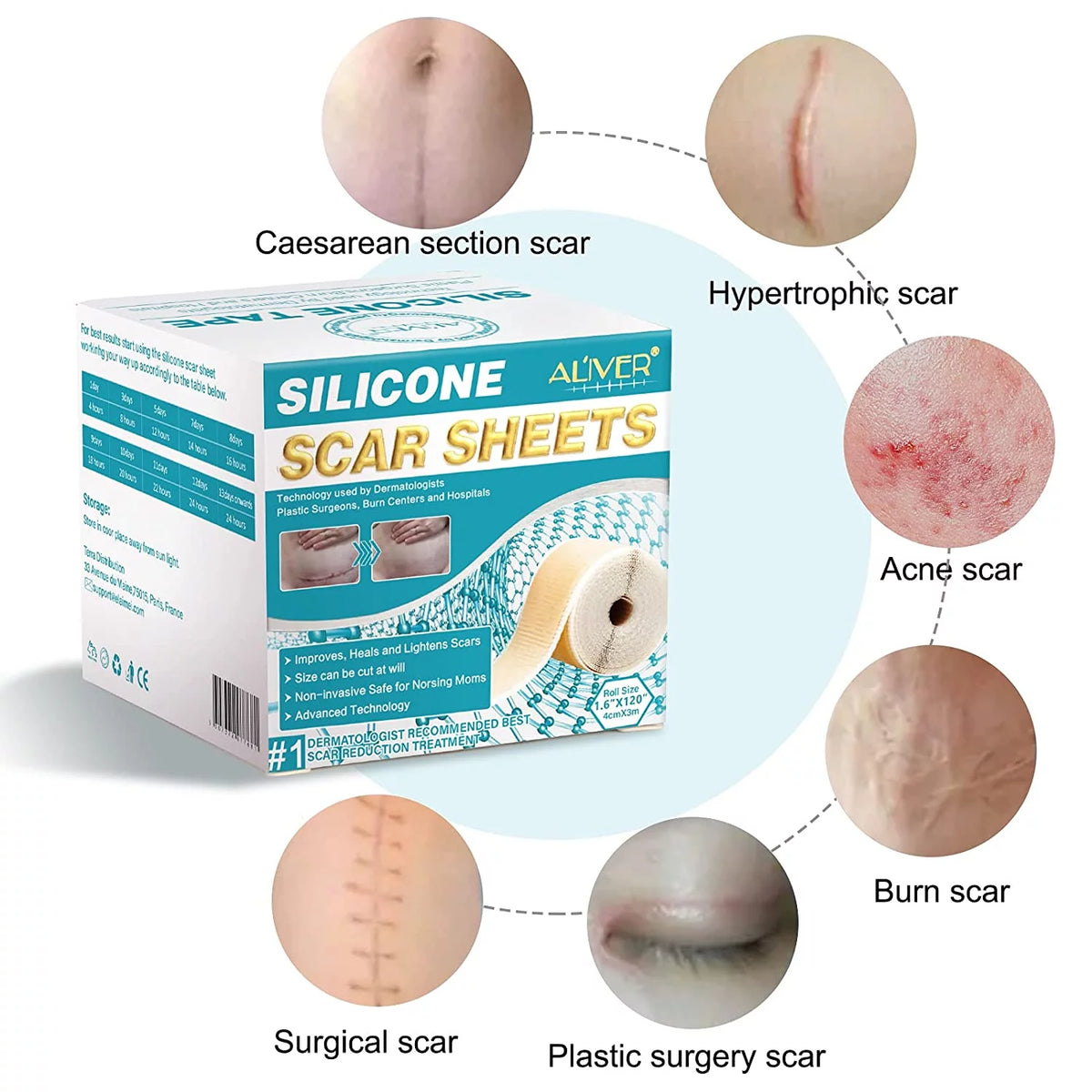 Aliver Silicone Scar Roll 3 Meters