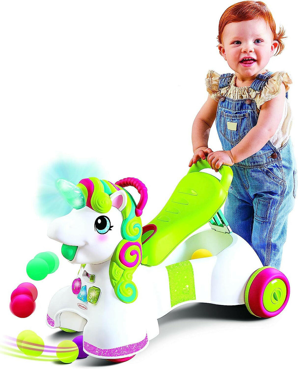 infantino Unicorn Walker 3-In-1 Sit Walk & Ride - Qatar Moms