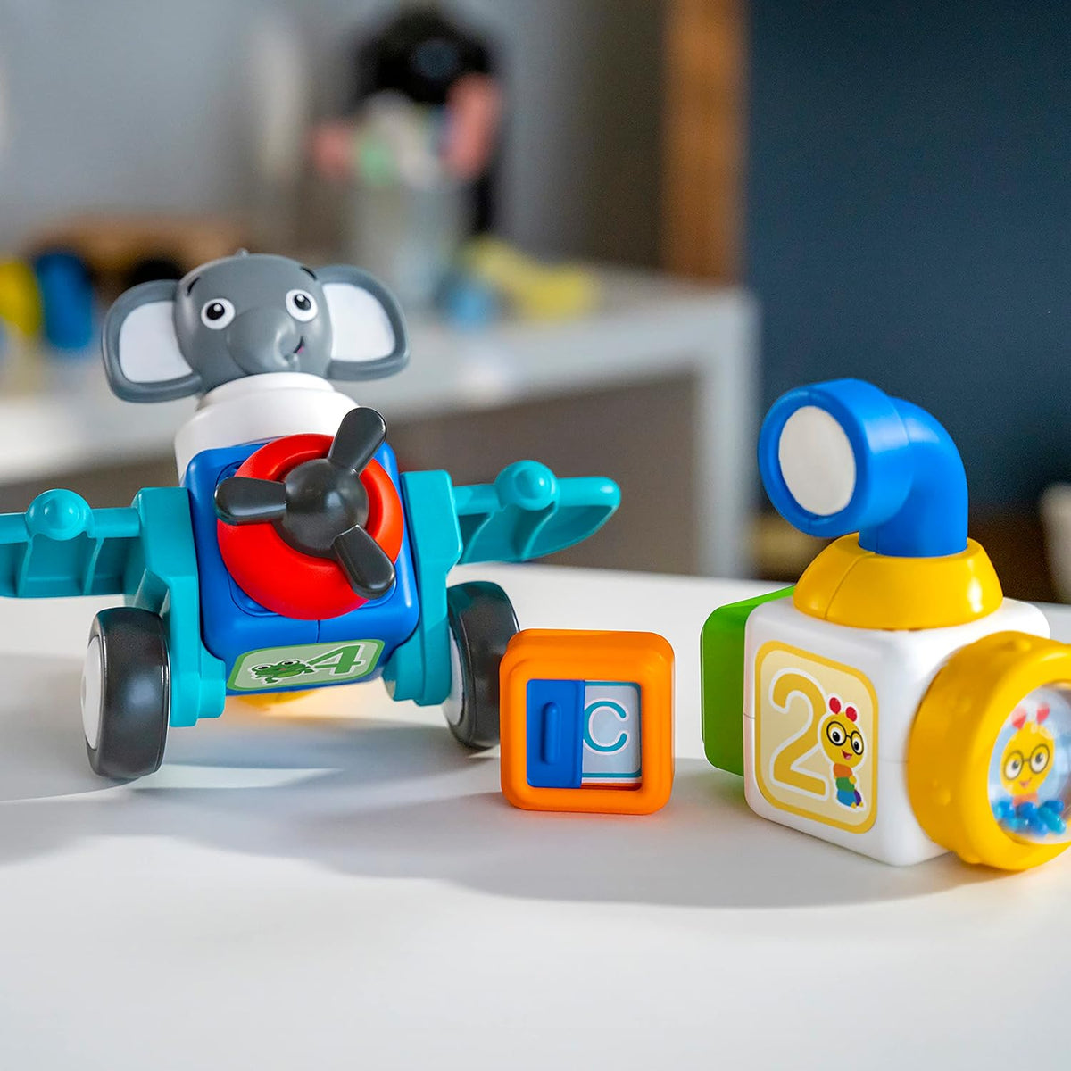 Baby Einstein Connectables Dive & Soar, Magnetic Activity Blocks, 11pc