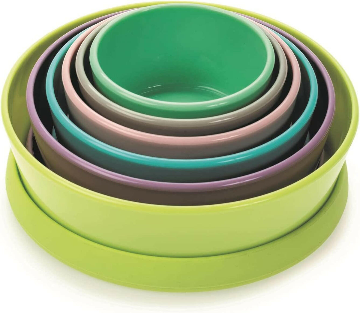 Melii Stacking & Nesting Containers with Silicone Lids - 6 Containers