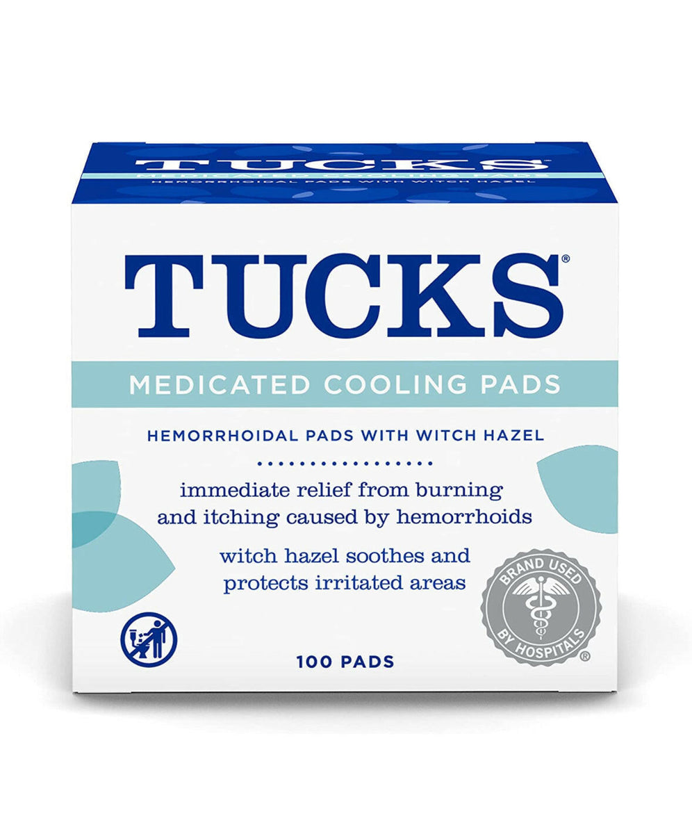 TUCKS Medicated Cooling Pads, 100 Count – Hemorrhoid Pads with Witch ...