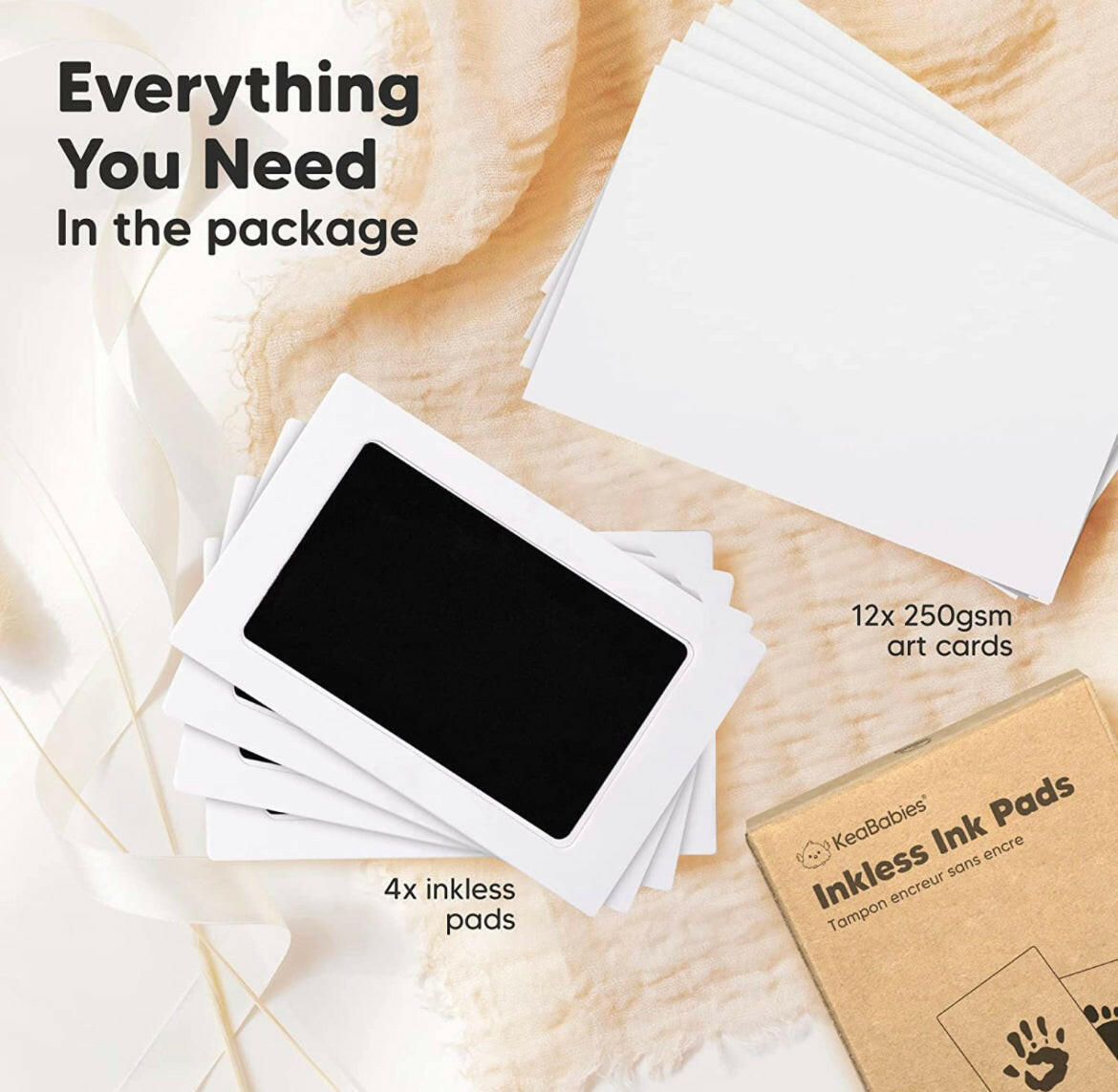 4-Pack Inkless Hand and Footprint Kit by KeaBabies