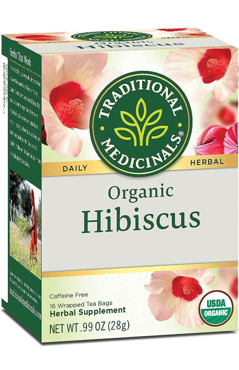 Traditional Medicinals Organic Hibiscus Herbal Tea, Supports Heart ...